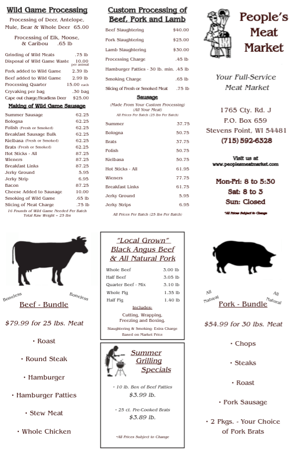 Brochure - People's MeatsPeople's Meats